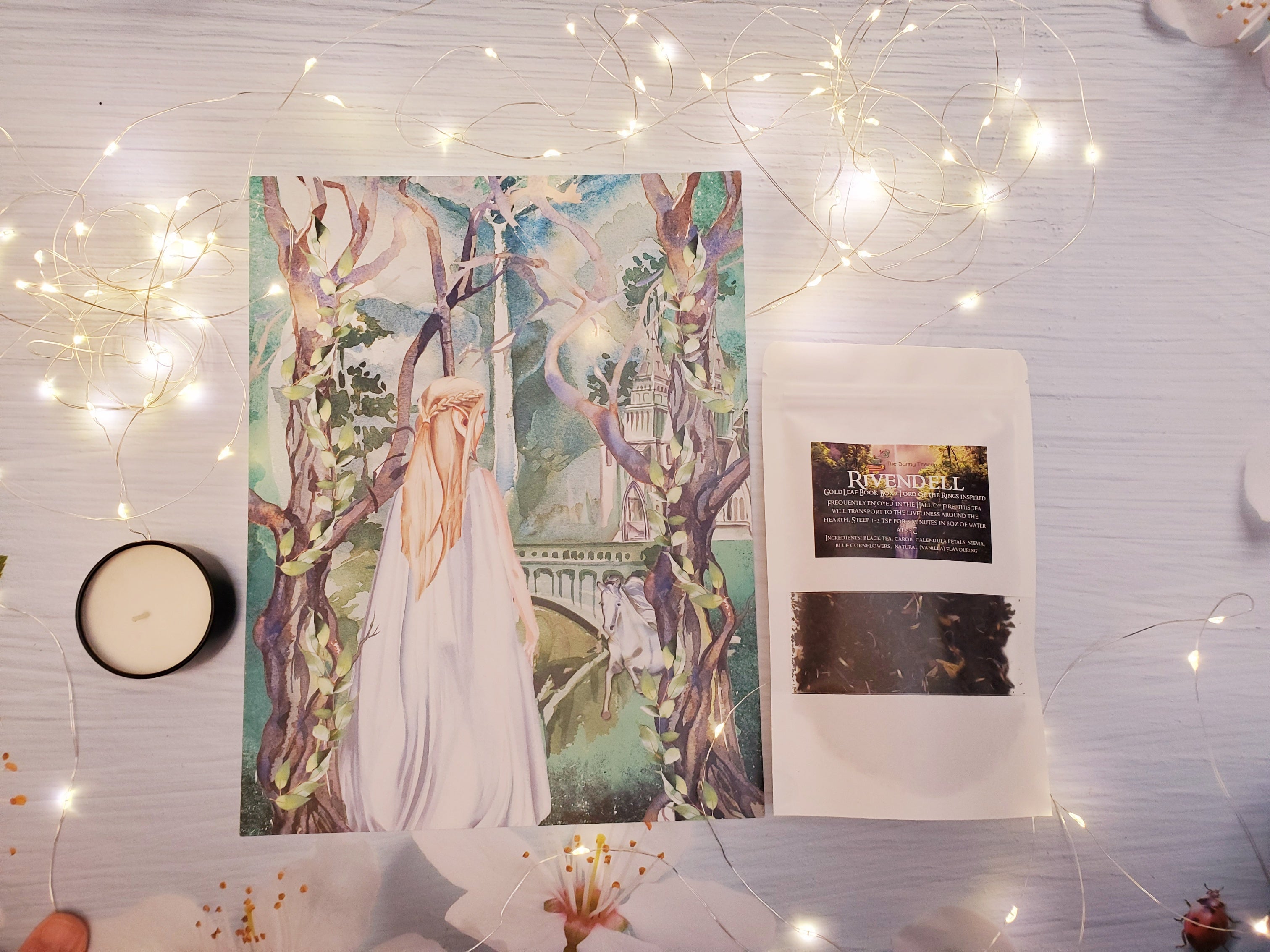 Lady Galadriel Large Print 8.5x11 - Lord of the Rings – Gold Leaf Book Box