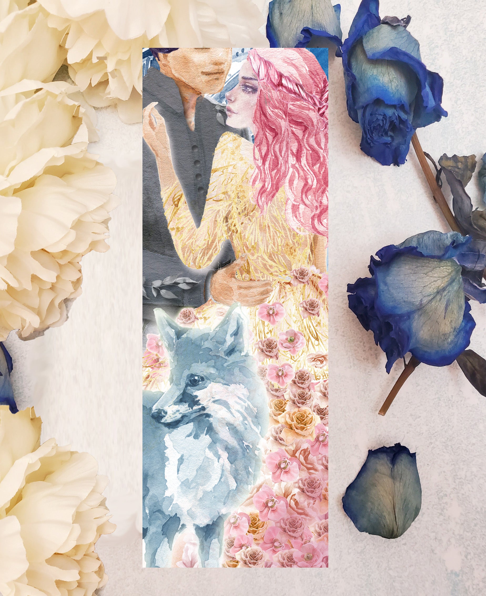 Once Upon a Broken Heart watercolour Bookmark - OUABH – Gold Leaf Book Box